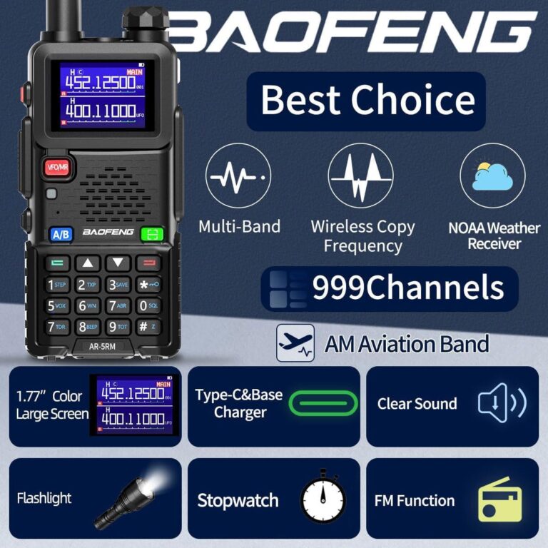 Baofeng 5RM Ham Radio Review Long Range Handheld NOAA Emergency Walkie ...